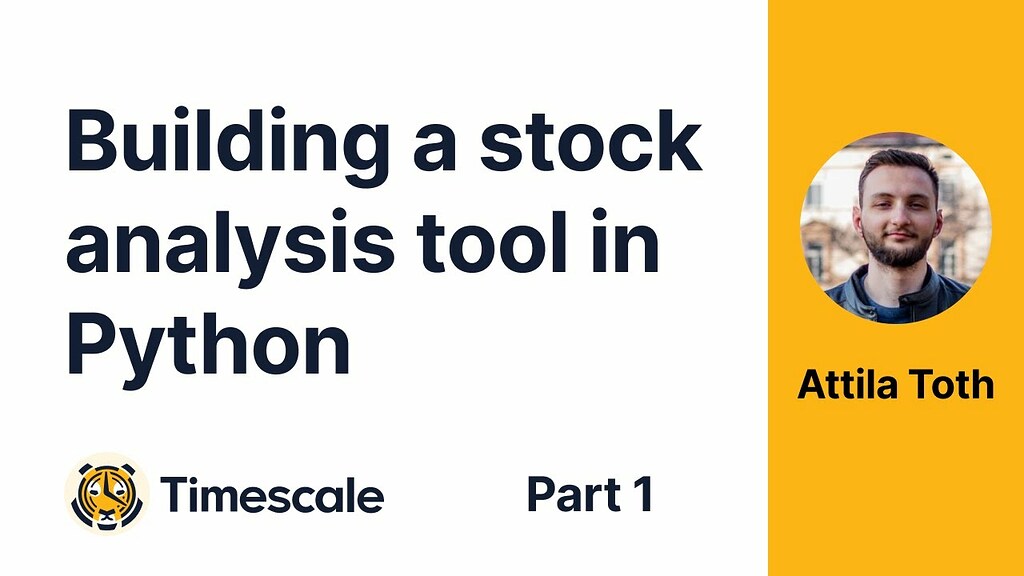 Building a stock analysis tool in Python - Finance & Crypto - TigerData ...